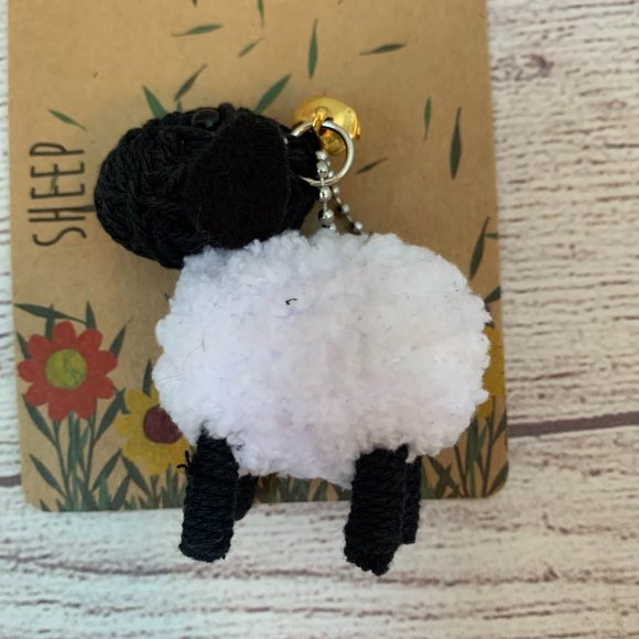Accessories | Sheep Lamb Keychain Make Of Knitting String | Poshmark